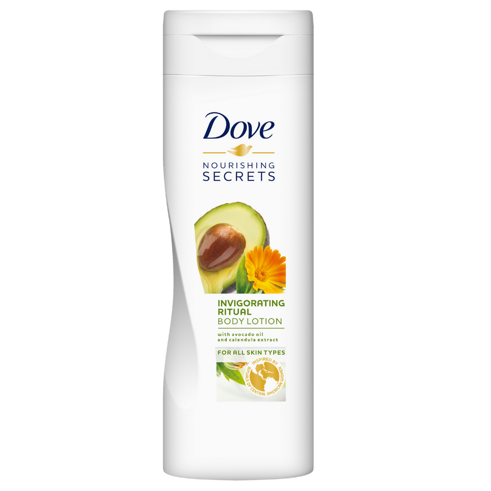 DOVE BODY LOTION 400ML- INVIGORATING CARE- Avocado Oil & calendula ...