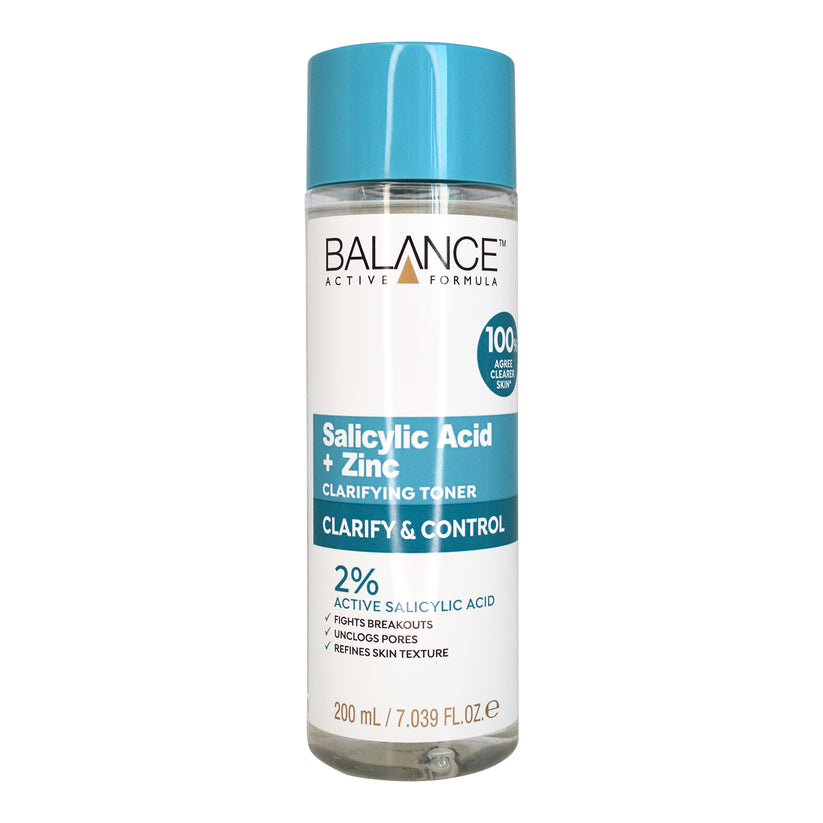BALANCE ACTIVE FORMULA SALICYLIC ACID + ZINC CLARIFYING TONER 200ML ...