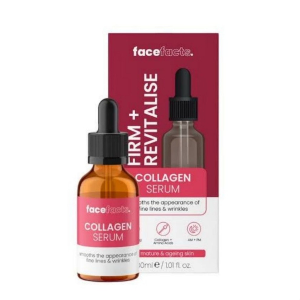FACE FACTS FIRM + REVITALISE COLLAGEN FACIAL SERUM – Skin Pop Essentiel