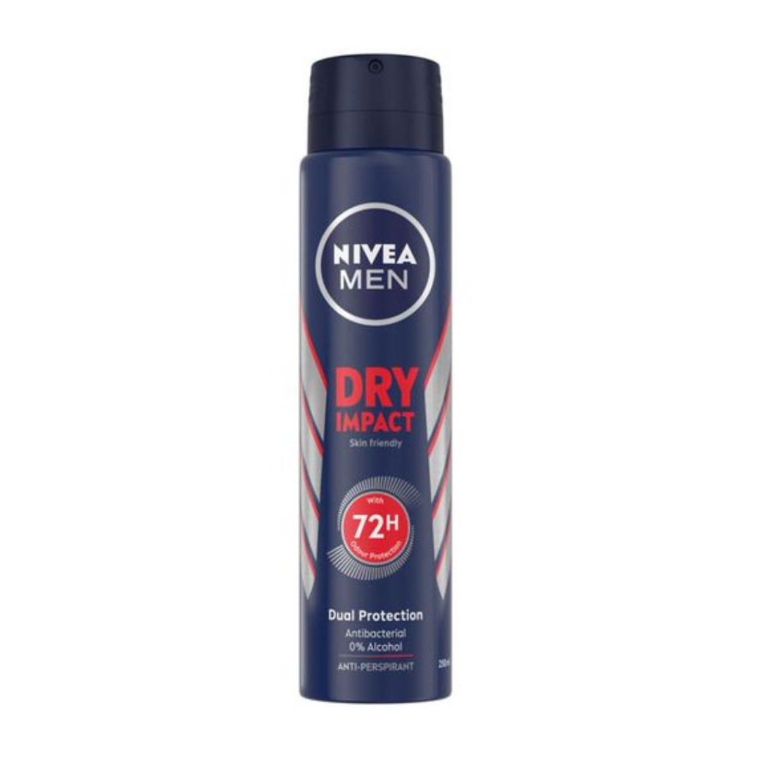 NIVEA MEN DEODORANT SPRAY- DRY IMPACT – Skin Pop Essentiel