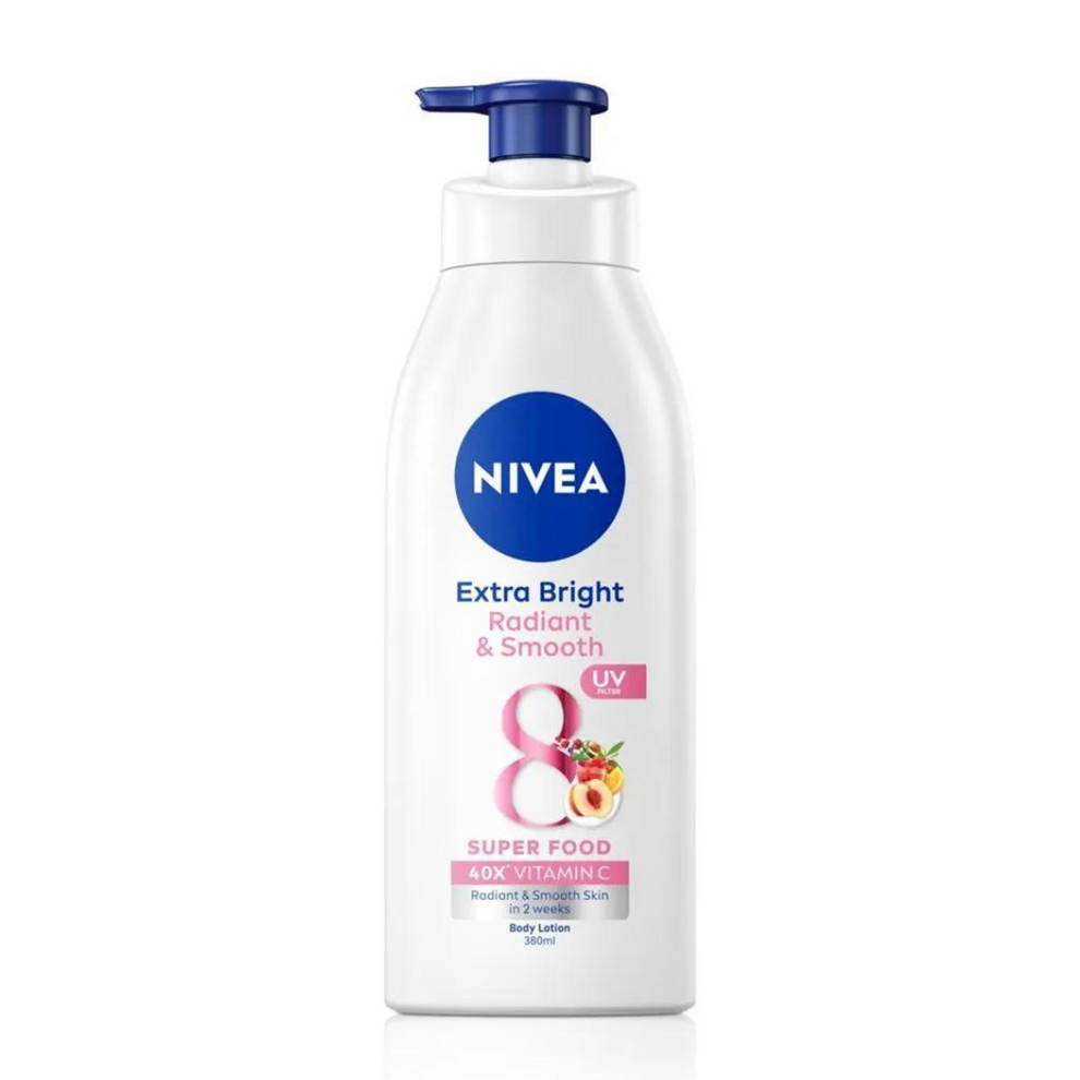 NIVEA EXTRA BRIGHT RADIANT & SMOOTH BODY LOTION 380ML – Skin Pop Essentiel