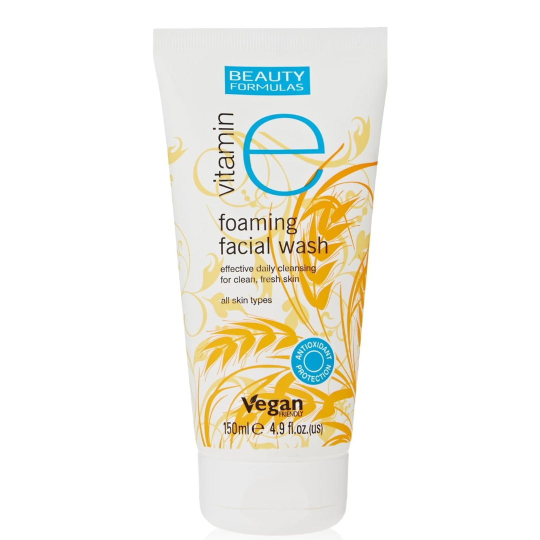 BEAUTY FORMULAS VITAMIN E FOAMING FACIAL WASH - 150ML – Skin Pop Essentiel