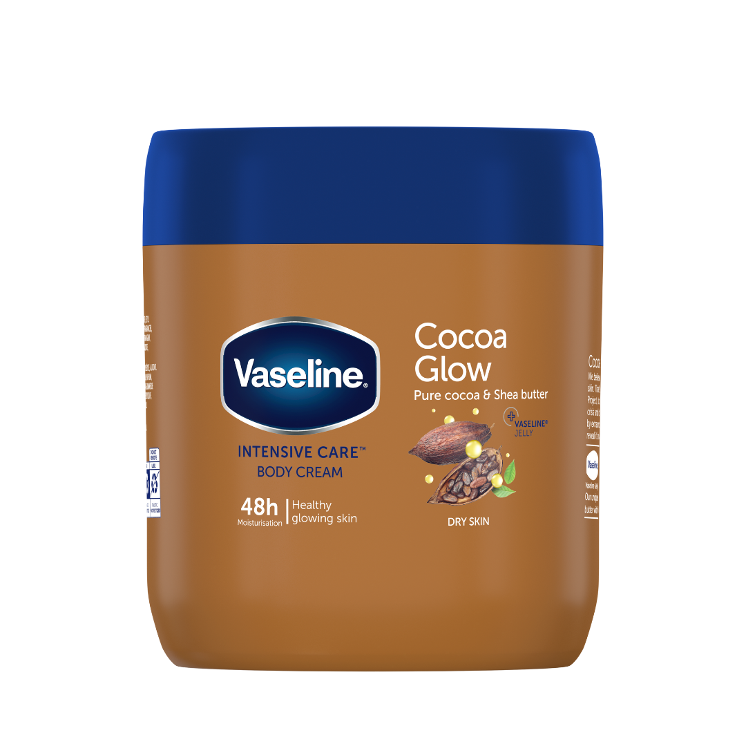 VASELINE COCOA GLOW MOISTURISING BODY CREAM 400ML – Skin Pop Essentiel